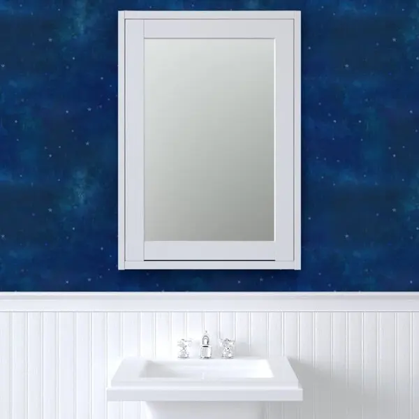 Spoonflower Watercolor Space Sky Stars Custom Removable Wallpaper