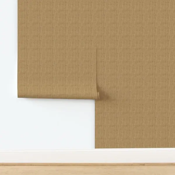 Spoonflower Woven Texture Endless Custom Removable Wallpaper - Brown