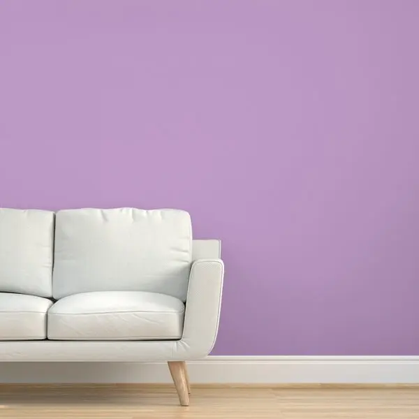 Spoonflower Solid Lavender Miami Vice Traditional Wallpaper