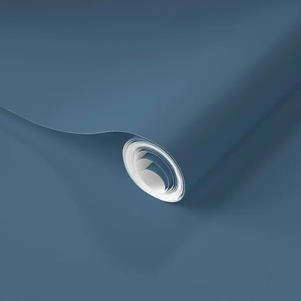 Spoonflower Simple Plain Ocean Solid Custom Pre-pasted Wallpaper