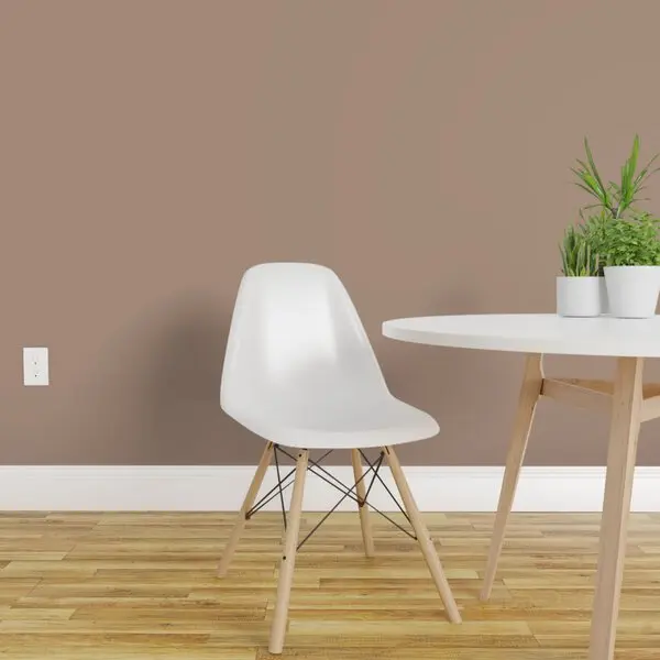 Spoonflower Taupe Fawn Warm Custom Pre-pasted Wallpaper