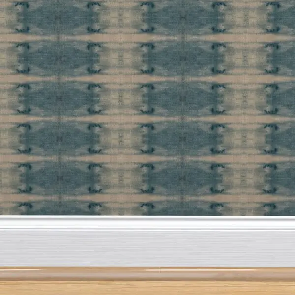 Spoonflower Muted Shibori 100% Natural Sisal Grasscloth Wallcovering