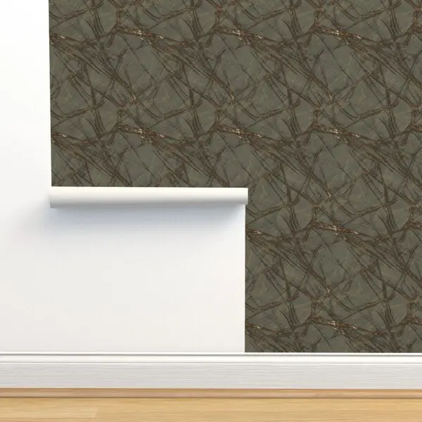Spoonflower Wispy Taupe 100% Natural Sisal Grasscloth Wallcovering