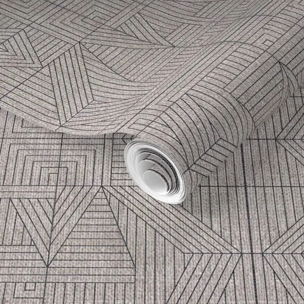 Spoonflower French Line Traditional Wallpaper