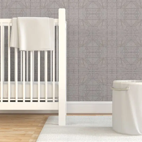 Spoonflower French Line Traditional Wallpaper