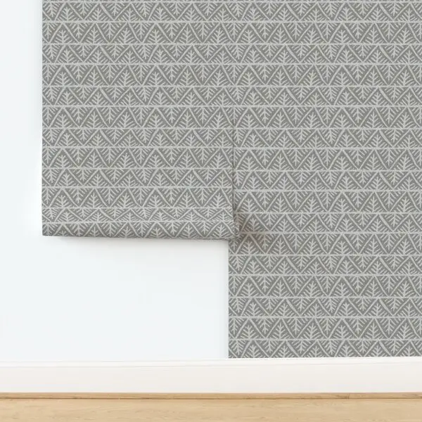 Spoonflower Mudcloth Boho Geometric Africa Inspired Custom Pre-pasted Wallpaper