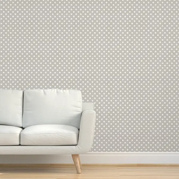 Spoonflower Octagon Polygon Weave Moroccan Islamic Arabic 100% Natural Sisal Grasscloth Wallcovering