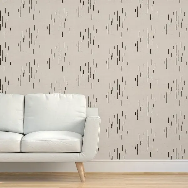 Spoonflower No Maths Today 100% Natural Sisal Grasscloth Wallcovering