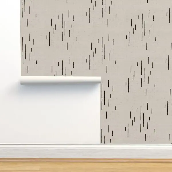 Spoonflower No Maths Today 100% Natural Sisal Grasscloth Wallcovering