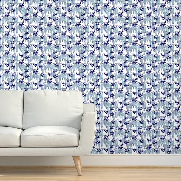 Spoonflower Gumnuts Australian Botanical Custom Removable Wallpaper