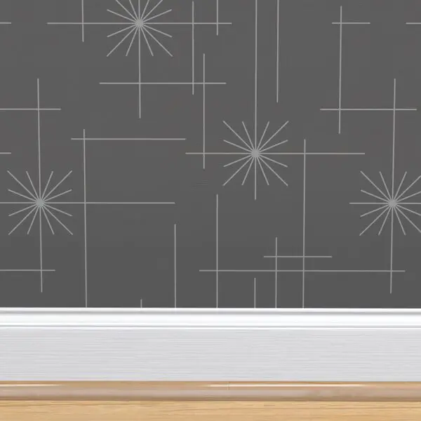 Spoonflower Orbs Starburst Dark Light Grays 100% Natural Sisal Grasscloth Wallcovering