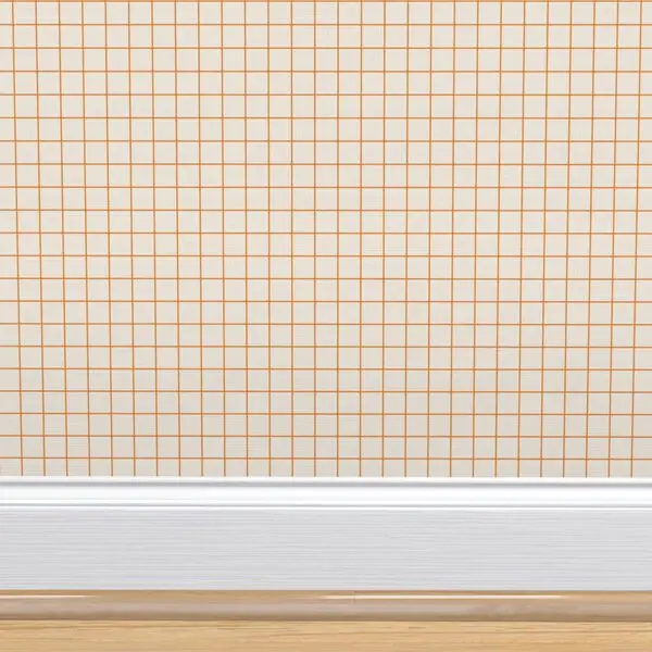 Spoonflower Off White Brite 1 Inch Grid 100% Natural Sisal Grasscloth Wallcovering