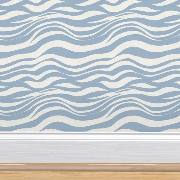 Spoonflower Calm Waters 100% Natural Sisal Grasscloth Wallcovering