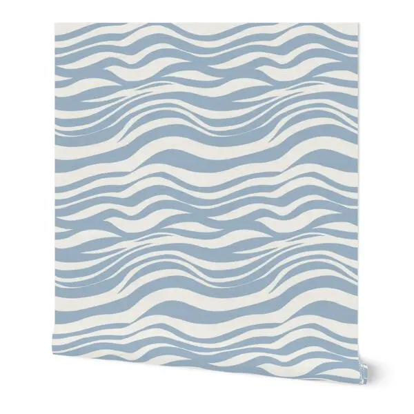 Spoonflower Calm Waters 100% Natural Sisal Grasscloth Wallcovering