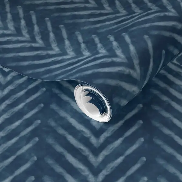 Spoonflower Batik Shibori Herringbone Tie Dye Traditional Wallpaper