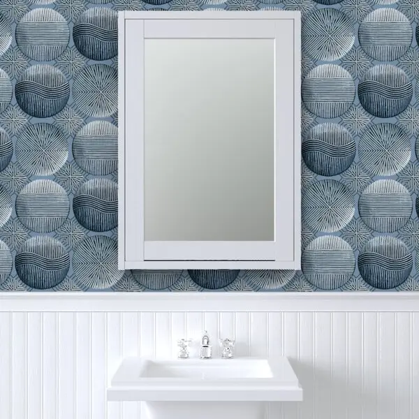 Spoonflower Diamonds Circles Abstract Contemporary Tribal Custom Pre-pasted Wallpaper