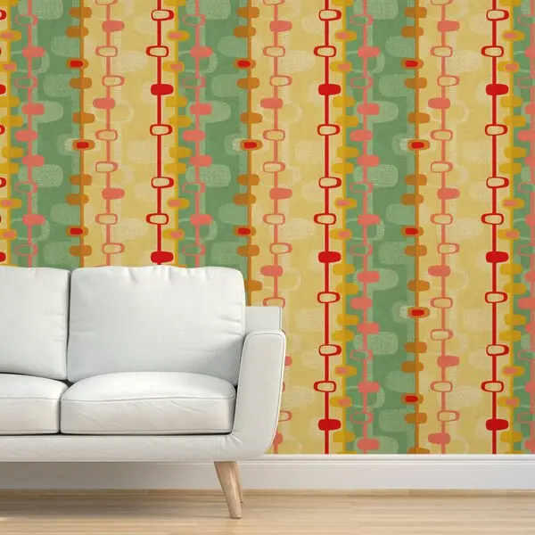 Spoonflower Cast Your Fate Jumbo 100% Natural Sisal Grasscloth Wallcovering