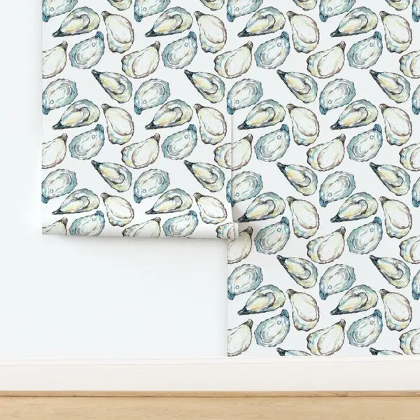 Spoonflower Oyster 100% Natural Sisal Grasscloth Wallcovering