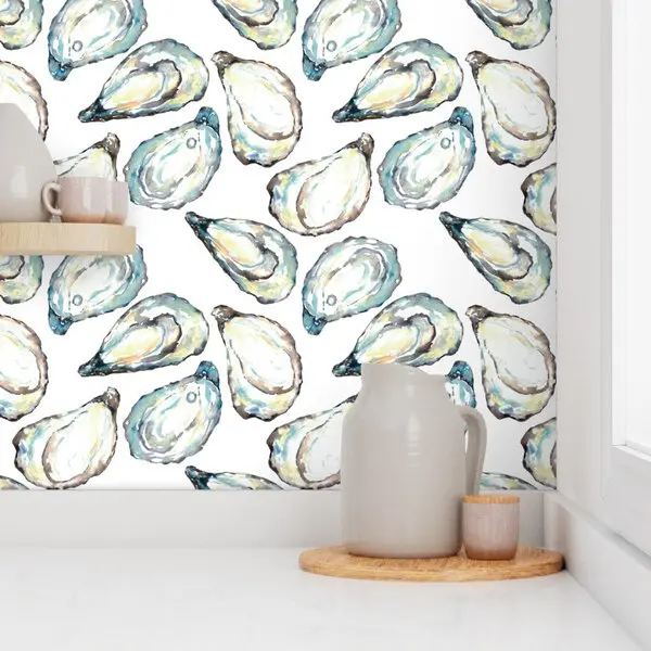 Spoonflower Oyster 100% Natural Sisal Grasscloth Wallcovering
