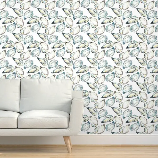 Spoonflower Oyster 100% Natural Sisal Grasscloth Wallcovering