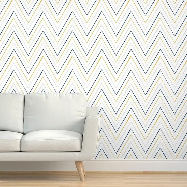 Spoonflower Geometric Triangles Arrows Tribal Traditional Wallpaper