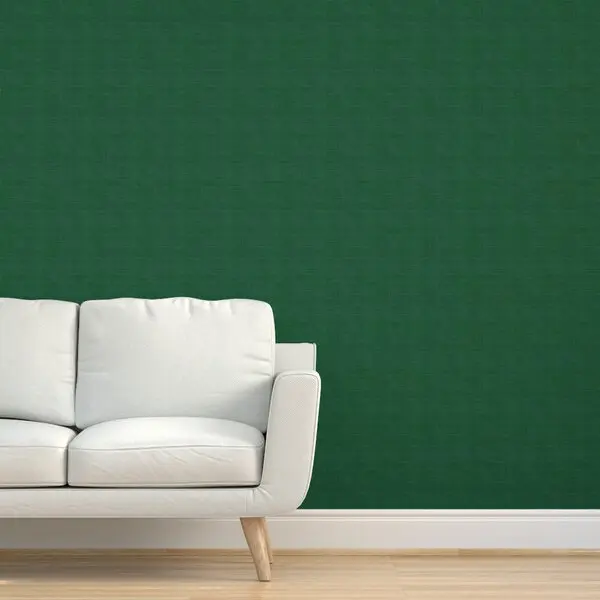Spoonflower Forest Pine Coordinate Solid Texture Custom Pre-pasted Wallpaper - Green