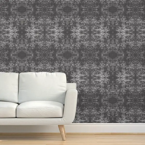 Spoonflower Grunge Slate Abstract Custom Pre-pasted Wallpaper