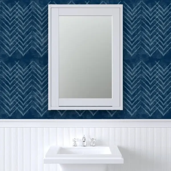 Spoonflower Geometric Japanese Abstract Shibori Herringbone Traditional Wallpaper