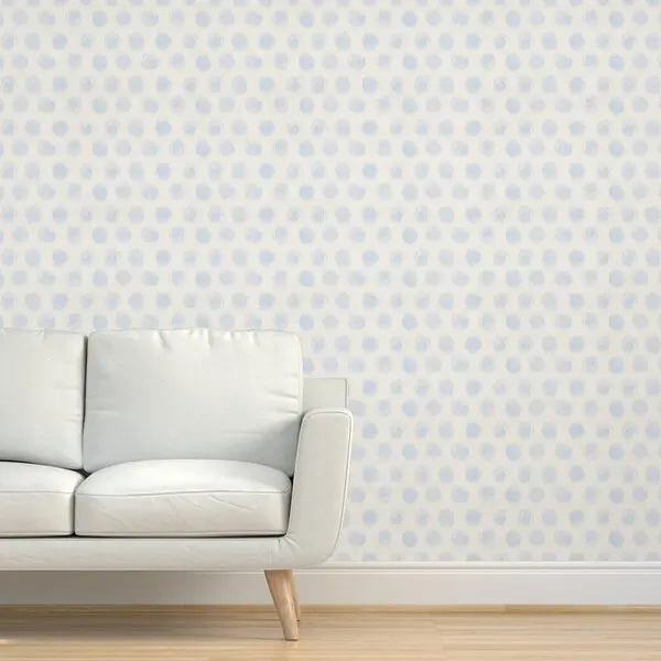 Spoonflower Ikat Dots Soft 100% Natural Sisal Grasscloth Wallcovering