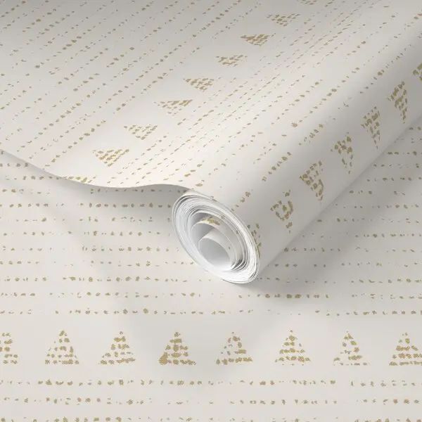 Spoonflower Stripe Modern Dot Light Custom Pre-pasted Wallpaper