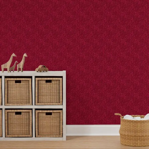 Spoonflower Maraschino Cherry Sangria Cheery Flower Custom Removable Wallpaper