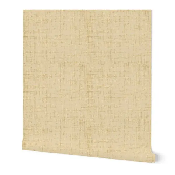 Spoonflower Island Texture Sand Vibes 100% Natural Sisal Grasscloth Wallcovering - Ivory,beige