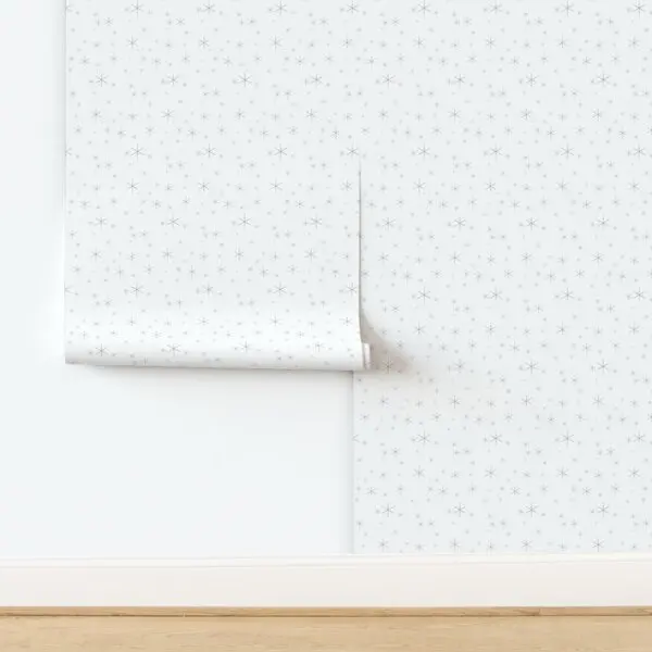 Spoonflower Sparkle Twinkle Stars Lavender Custom Removable Wallpaper