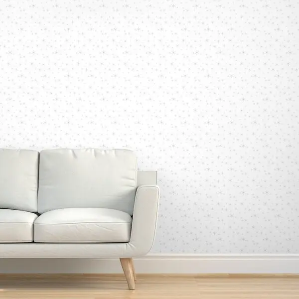 Spoonflower Sparkle Twinkle Stars Lavender Custom Removable Wallpaper