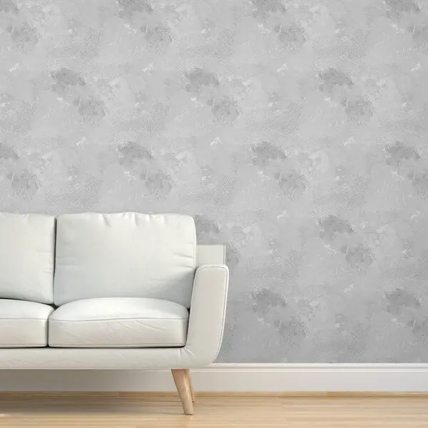 Spoonflower White Textures Light Grey Texture Concrete Traditional Wallpaper
