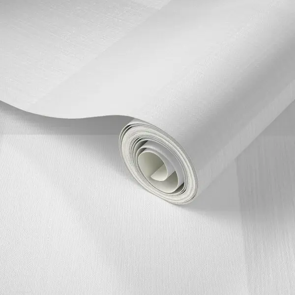 Spoonflower Light Grey Buffalo Plaid Stripe Country Gingham 100% Natural Sisal Grasscloth Wallcovering - Gray,white
