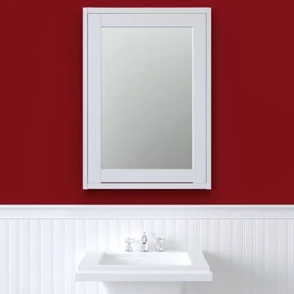 Spoonflower Solid Traditional Wallpaper - Red