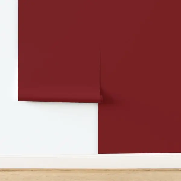 Spoonflower Solid Traditional Wallpaper - Red