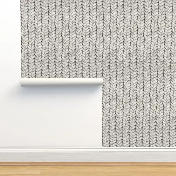 Spoonflower Chunky 100% Natural Sisal Grasscloth Wallcovering