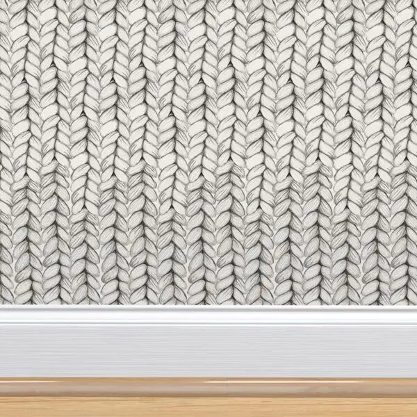 Spoonflower Chunky 100% Natural Sisal Grasscloth Wallcovering