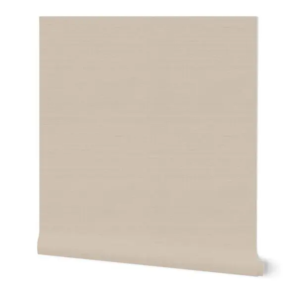 Spoonflower Plain Solid Gingezel 100% Natural Sisal Grasscloth Wallcovering - Beige