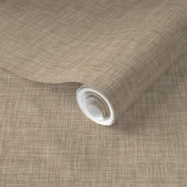 Spoonflower Taupe Traditional Wallpaper - Brown,gray