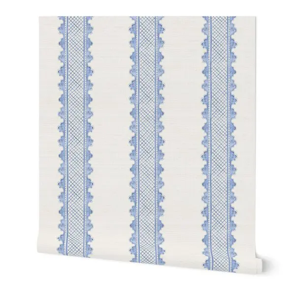 Spoonflower Clarabelle Ginger Jar 100% Natural Sisal Grasscloth Wallcovering