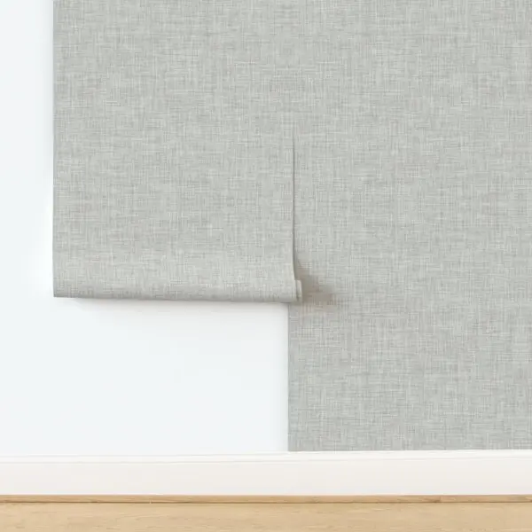 Spoonflower Solid Faux Woven Textured Traditional Wallpaper