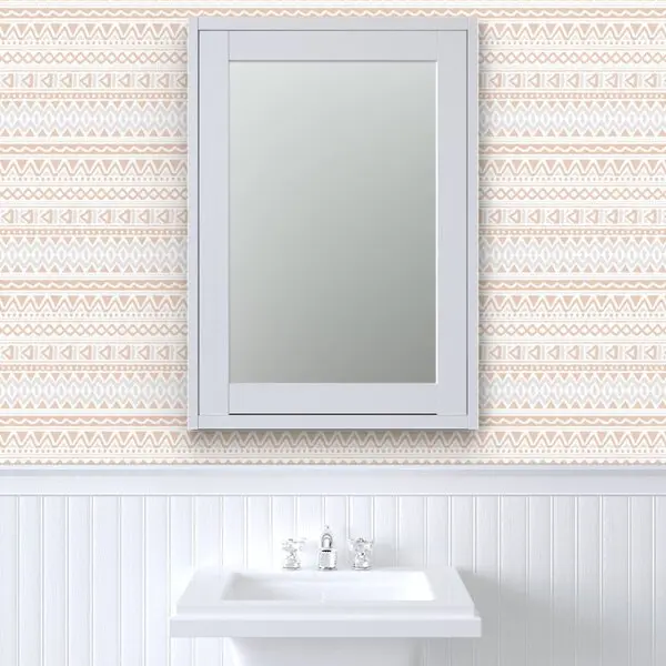 Spoonflower Colorful Aztec Design Geometric Traditional Wallpaper