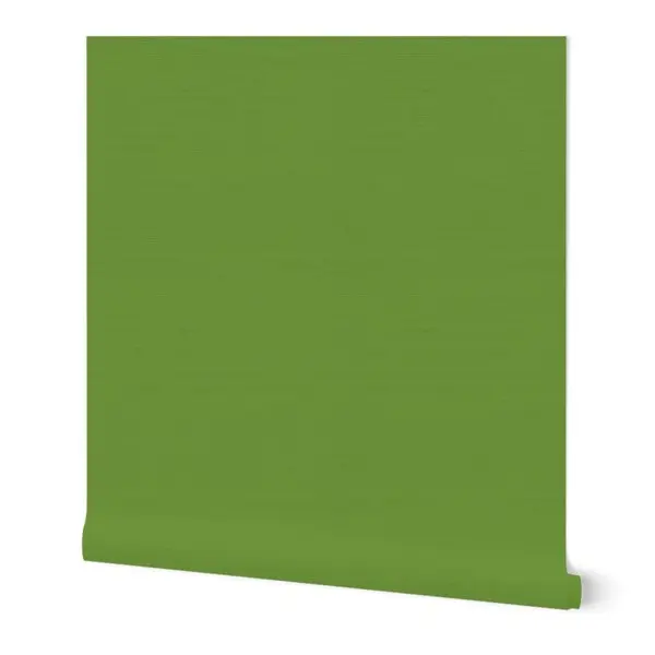 Spoonflower Color Map Granny Smith 100% Natural Sisal Grasscloth Wallcovering - Green