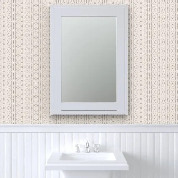 Spoonflower Dot Diamond Baby Line Mud Cloth Traditional Wallpaper