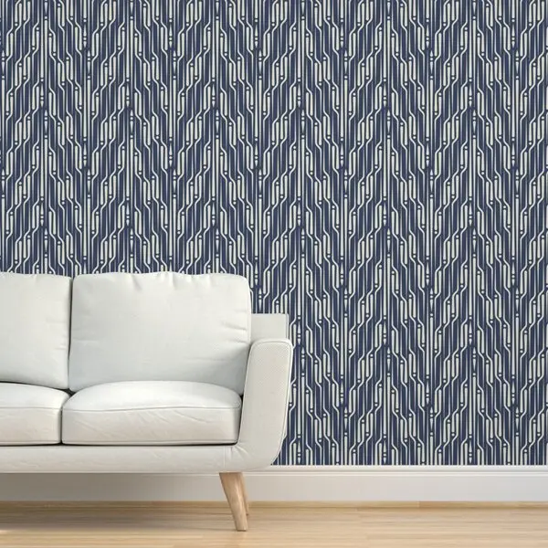 Spoonflower Pulse 100% Natural Sisal Grasscloth Wallcovering