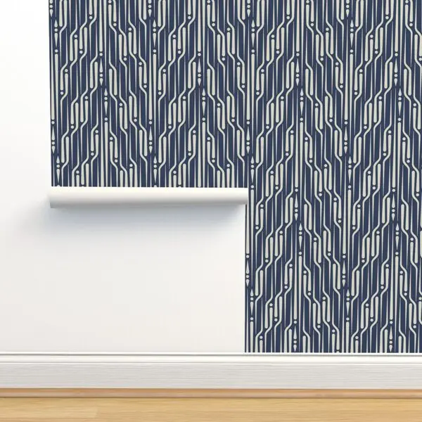 Spoonflower Pulse 100% Natural Sisal Grasscloth Wallcovering