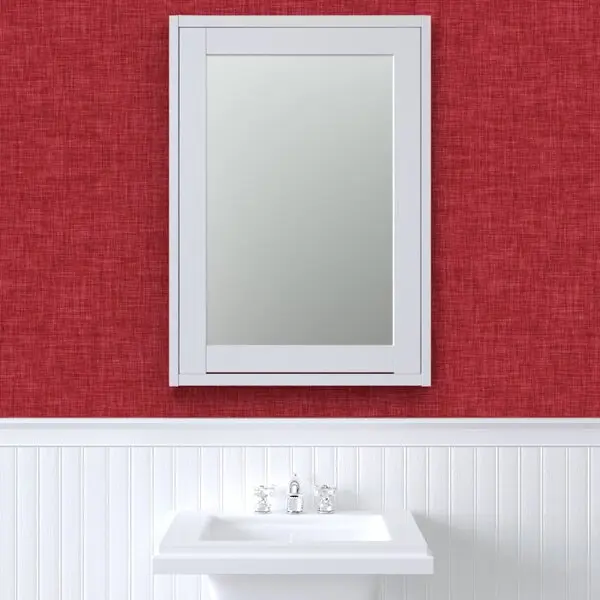 Spoonflower Linen Solid Custom Removable Wallpaper